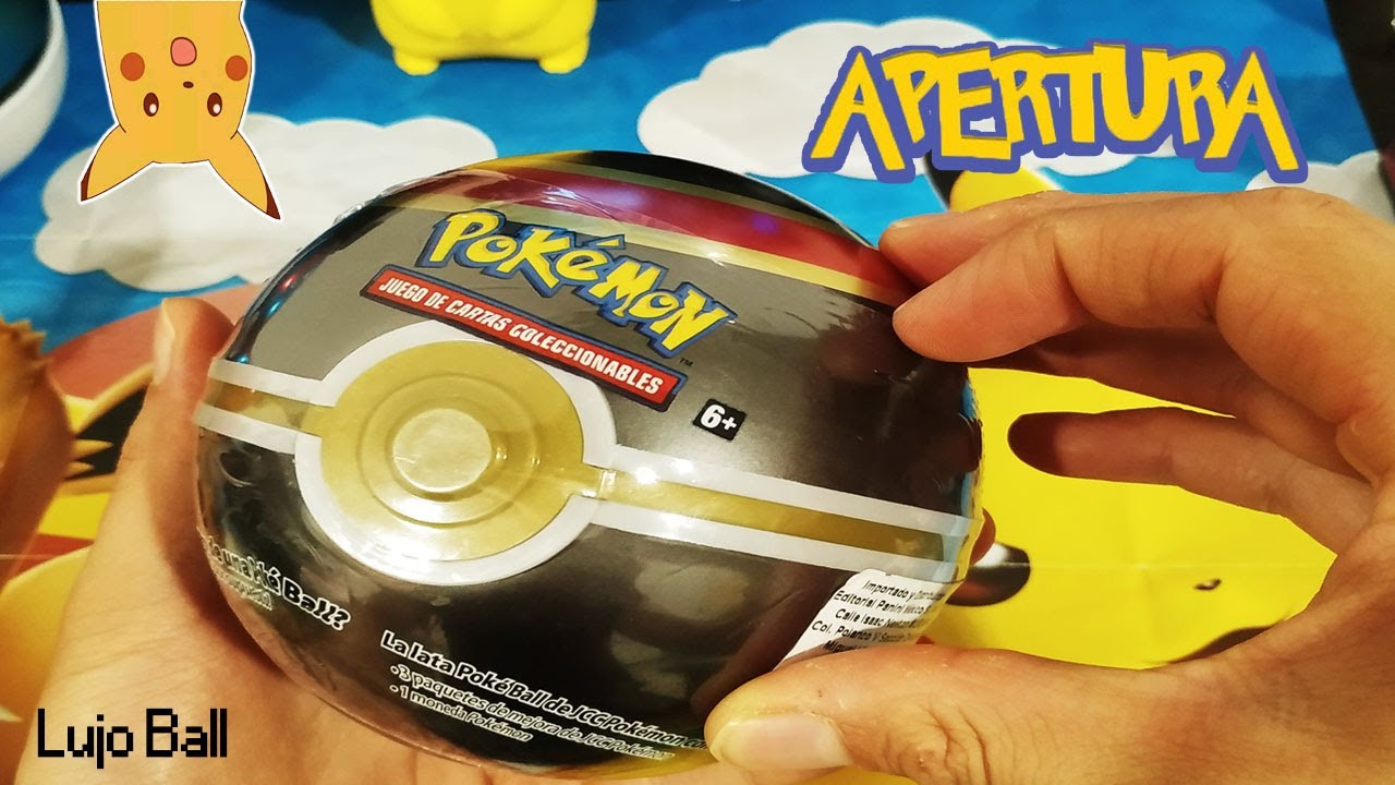LUJO BALL APERTURA CARTAS POKÉMON [ UNBOXING LATA POKÉMON ...