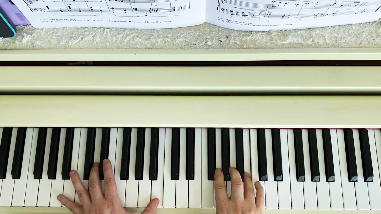 After the Rain, by Joanne Bender, slow playthrough without pedal - YouTube