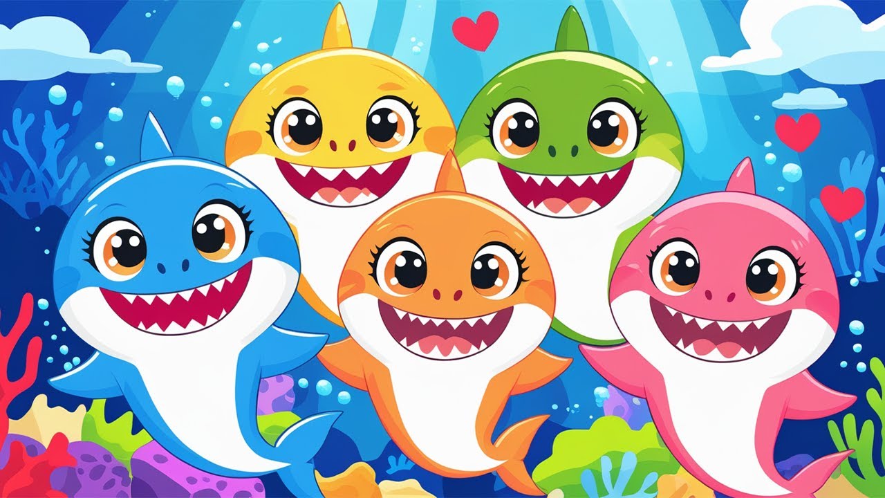 🐳 Baby Shark 🦈 Música Divertida para Niños Felices 😄 Canción del ...