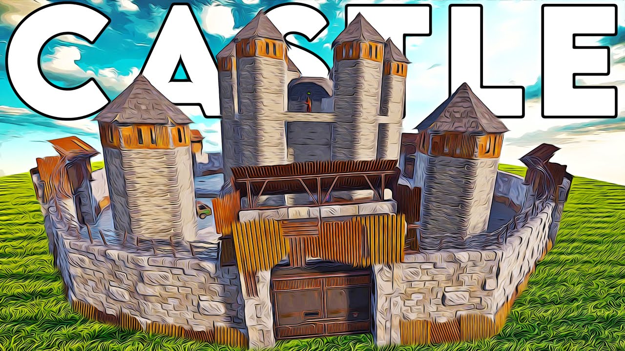 CASTLE BASE YAPTIK ( EFSANE İNTİKAM RAİDİ ) RUST TÜRKÇE FANTASTİK BUİLD ...