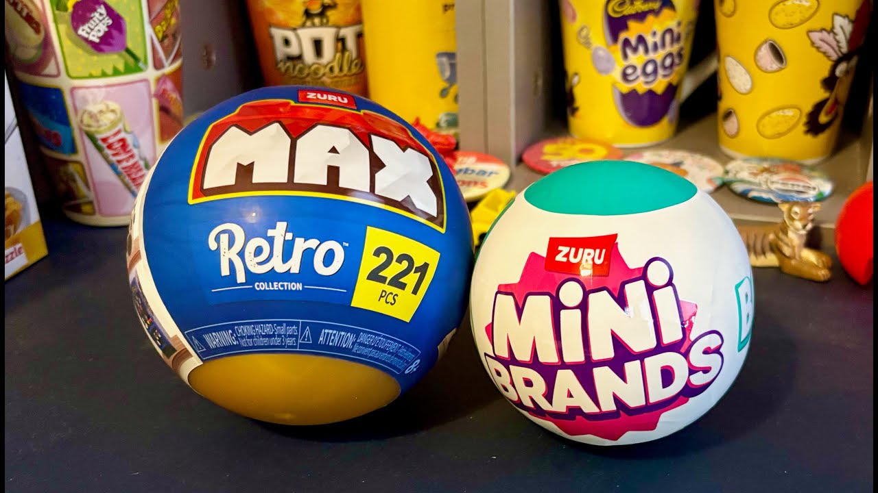 Zuru Max Retro collection & Zuru Mini brands blind bags | Unboxing ...