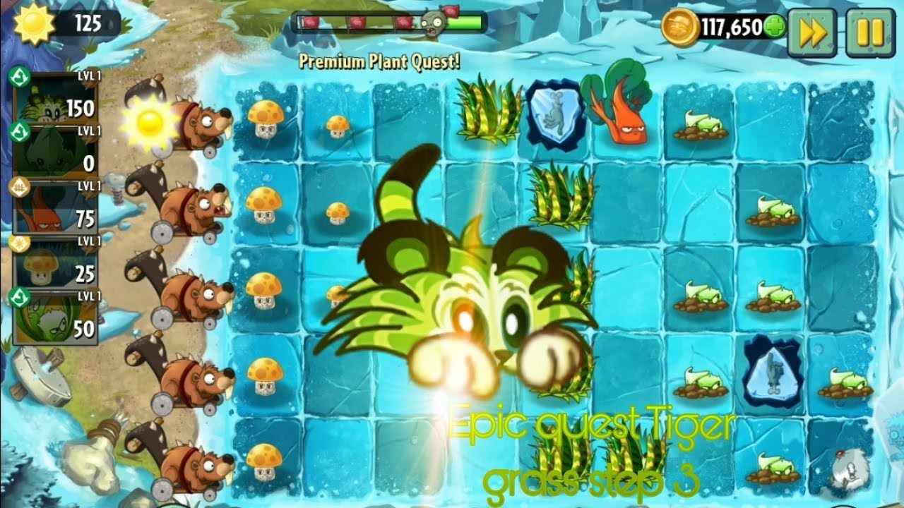 PvZ 2 (2023) | Epic quest Tiger grass (Step 3) - YouTube