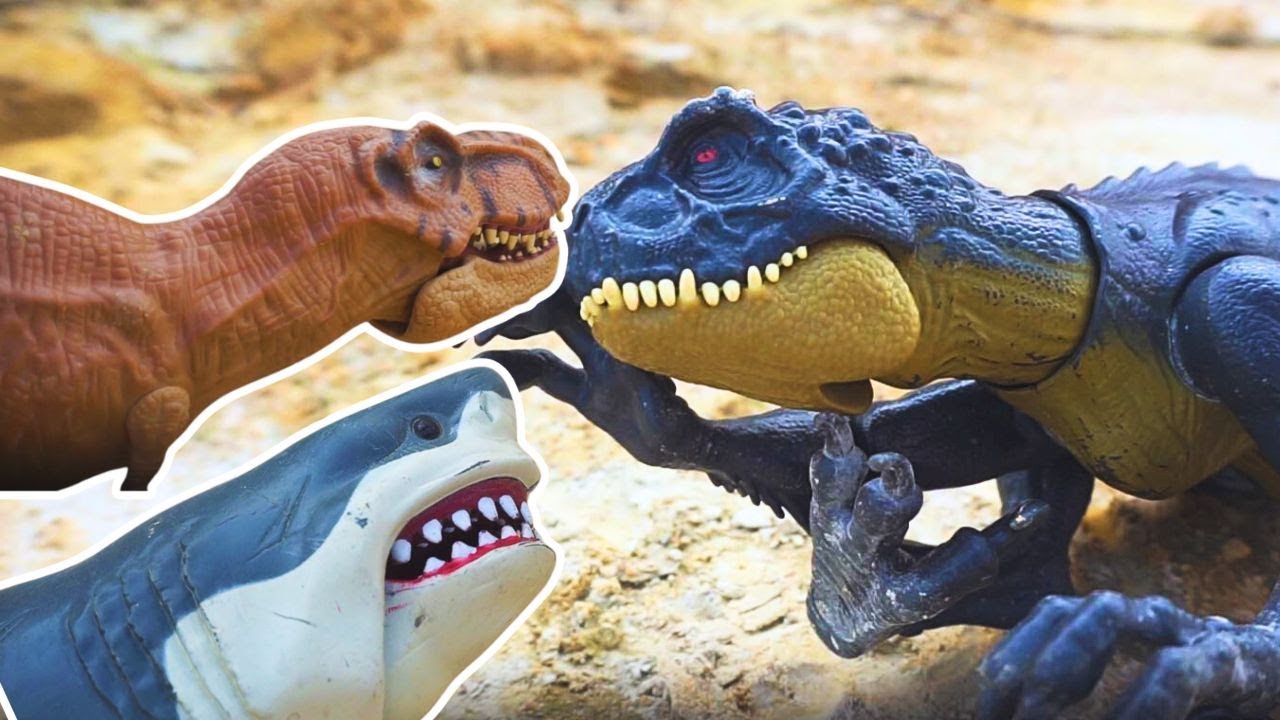 Jurassic Park | Scorpios Rex Fight with T-Rex,Shark. - YouTube