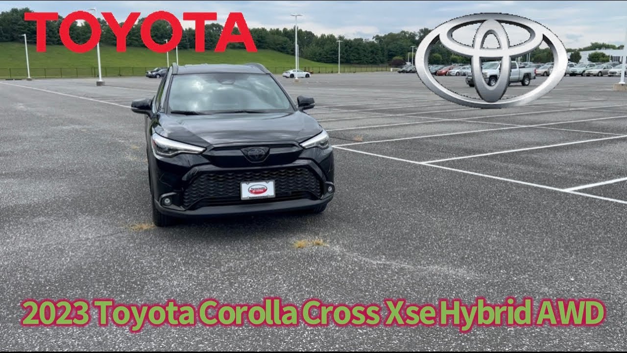 2023 Toyota Corolla Cross XSE Hybrid AWD. Exterior: Jet Black. Interior ...