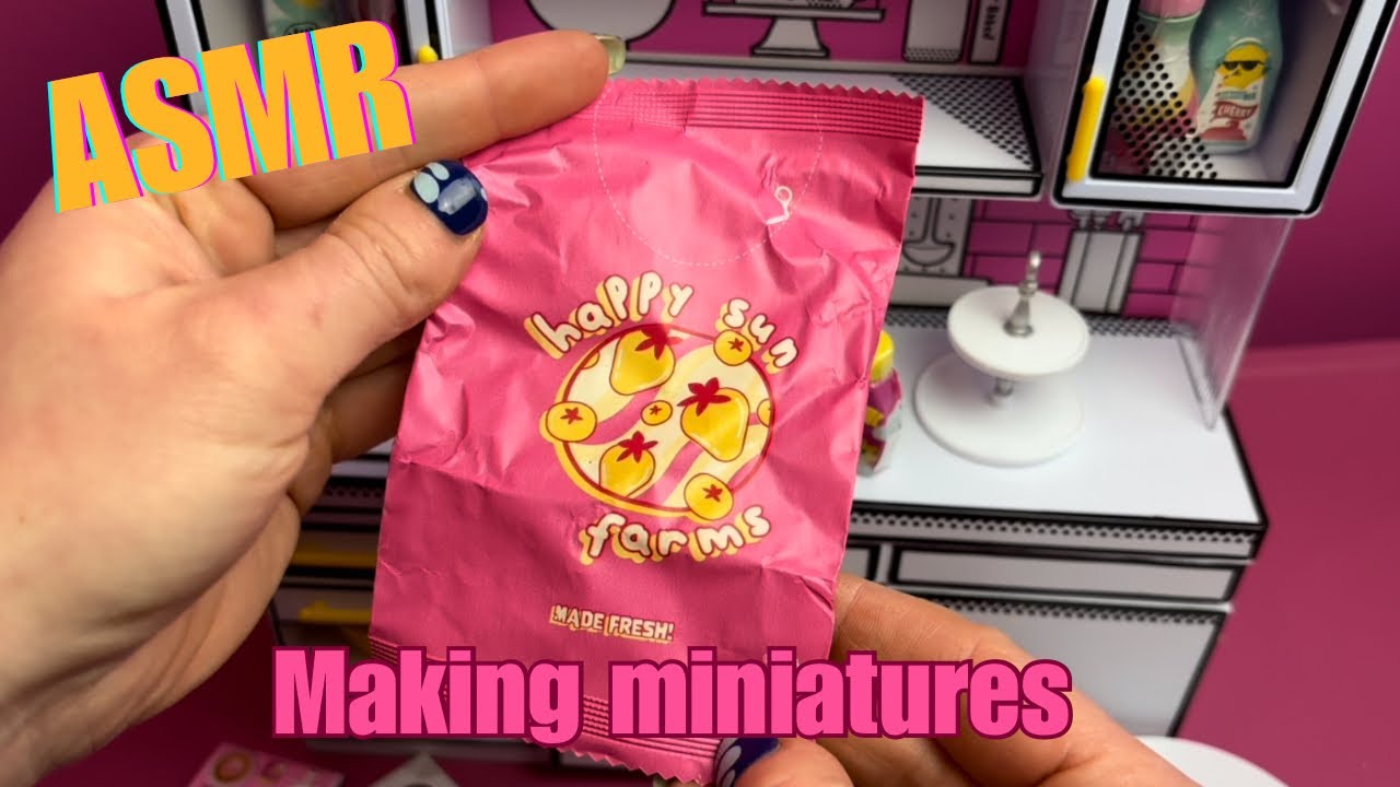 Made my cutest miniatures so far🥹 Miniverse Basic slow ASMR satisfying ...