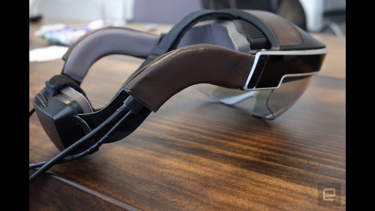Meta 2 augmented reality headset - YouTube