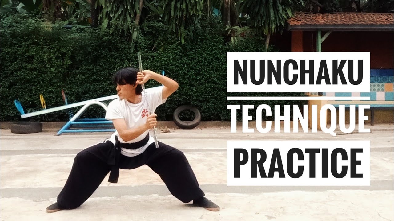 Nunchaku Technique Practice - YouTube