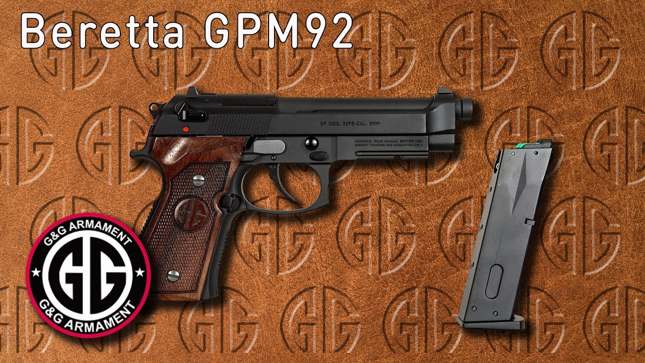 Dlaczego (nie) G&G GPM92 GP2... czyli Beretta m9a1 od G&G - YouTube