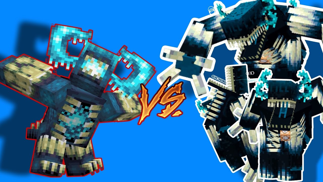 Wardenzilla(KaijuMobsCraft) VS Commanded Warden(57's Basic Wither Storm ...