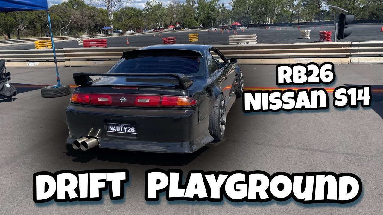 DRIFTING THE NEW DRIFT PLAYGROUND! || RB26 S14 || RB25 R33 - YouTube
