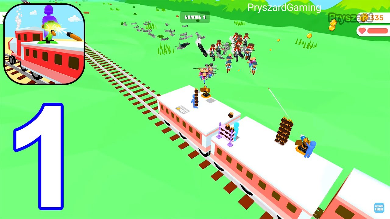 Train Defence 3D - Gameplay Walkthrough Part 1 Levels 1-2 Stick Train ...