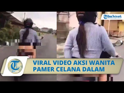 Aksi Nekat Seorang Wanita di Magelang Pamerkan Celana Dalam saat Berkendara, Viral di Medsos