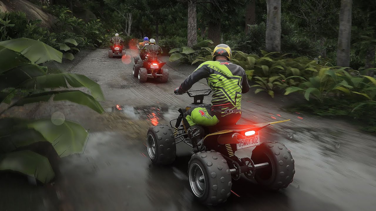 GTA 5 Off-Road Racing With Dense Forest And Realistic Weather Enhanced ...