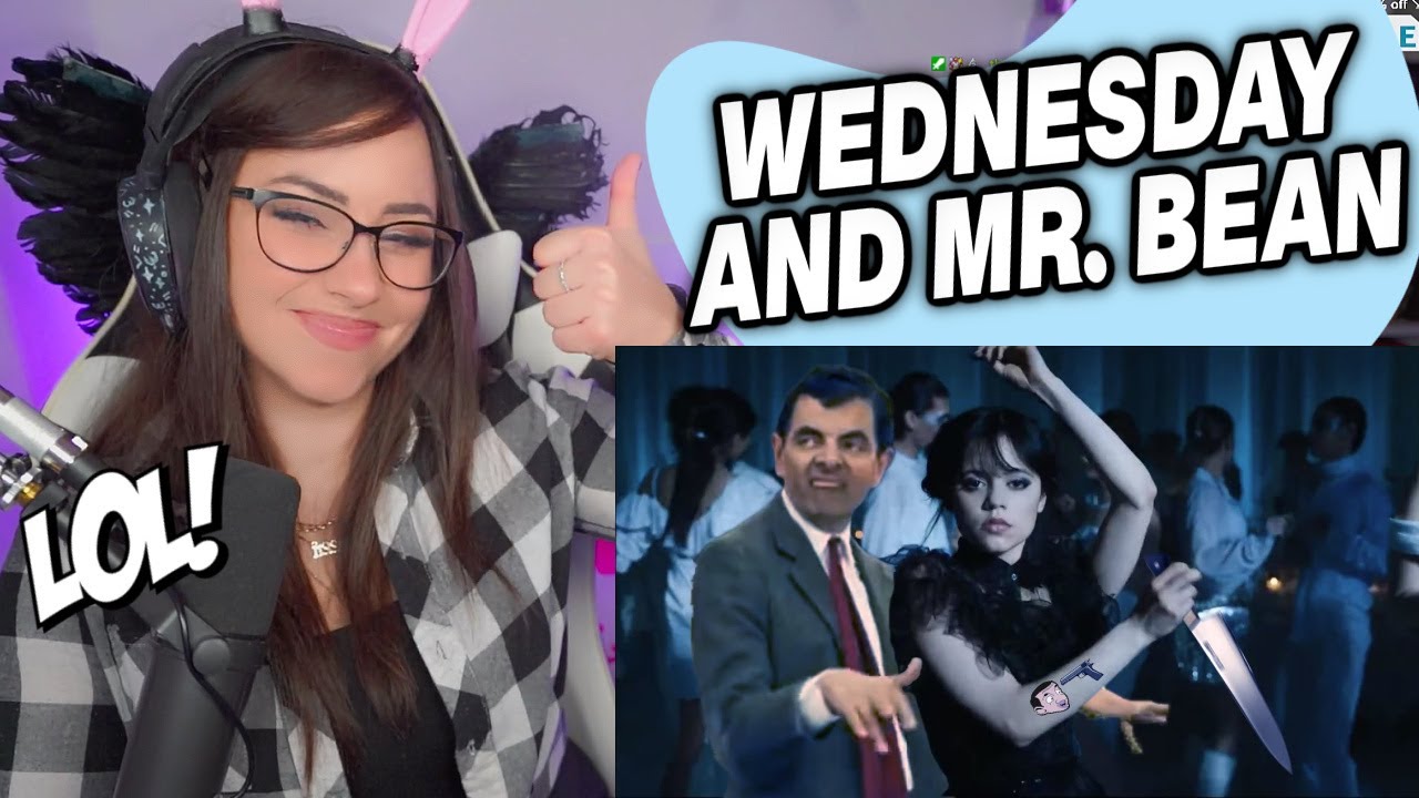 Wednesday dances with Mr. Bean | Bunnymon REACTS - YouTube