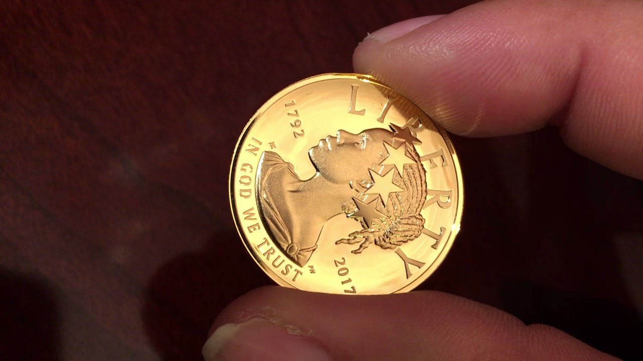 225 African American Lady Liberty Gold Coin 2017 - YouTube