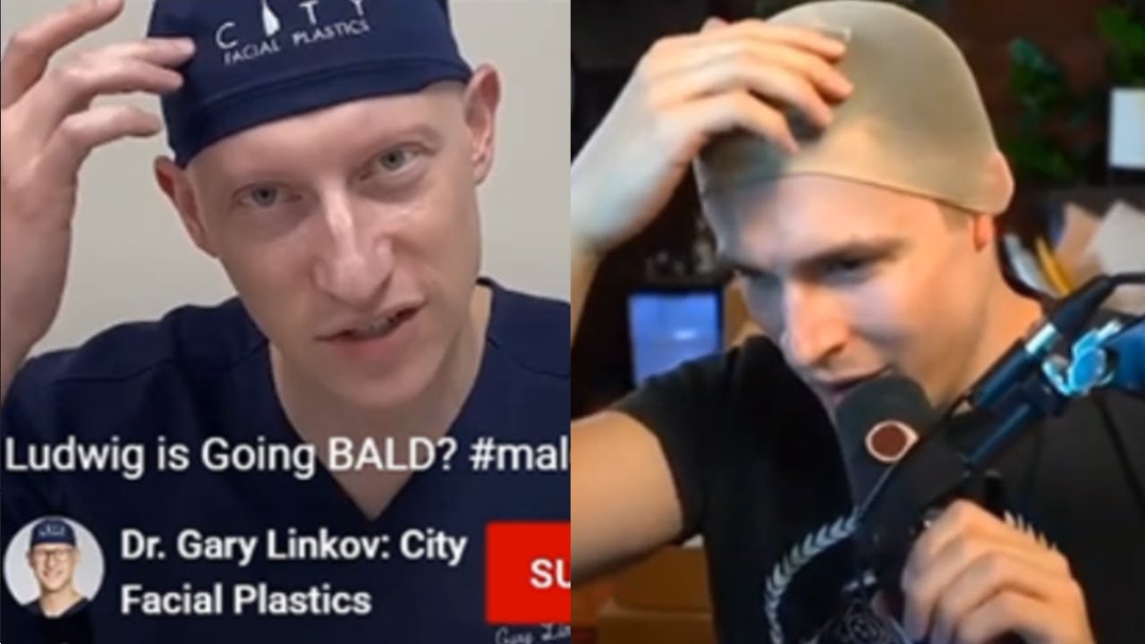 Doctor confirms Ludwig is balding - YouTube