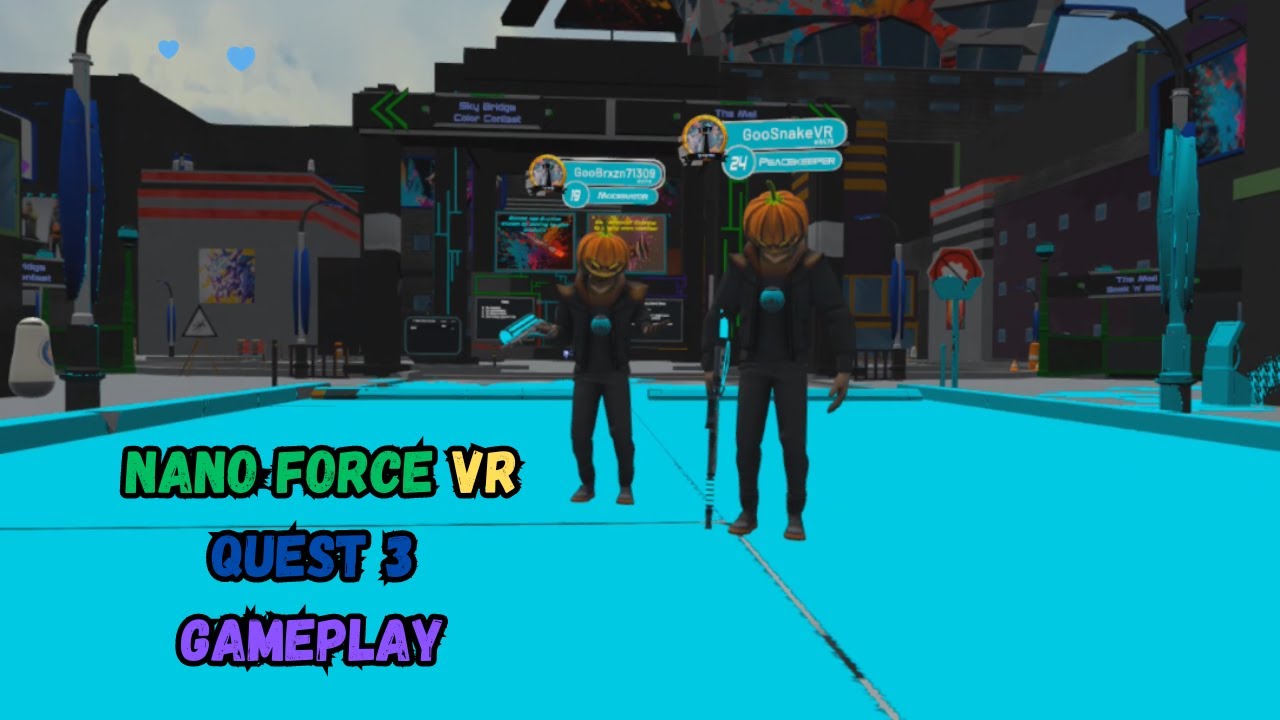 🟨🟩🟦BlueBottles🟦🟩🟨Playing Nano Force VR Quest 3 Gameplay💙FREE GAME. 🫡 ...