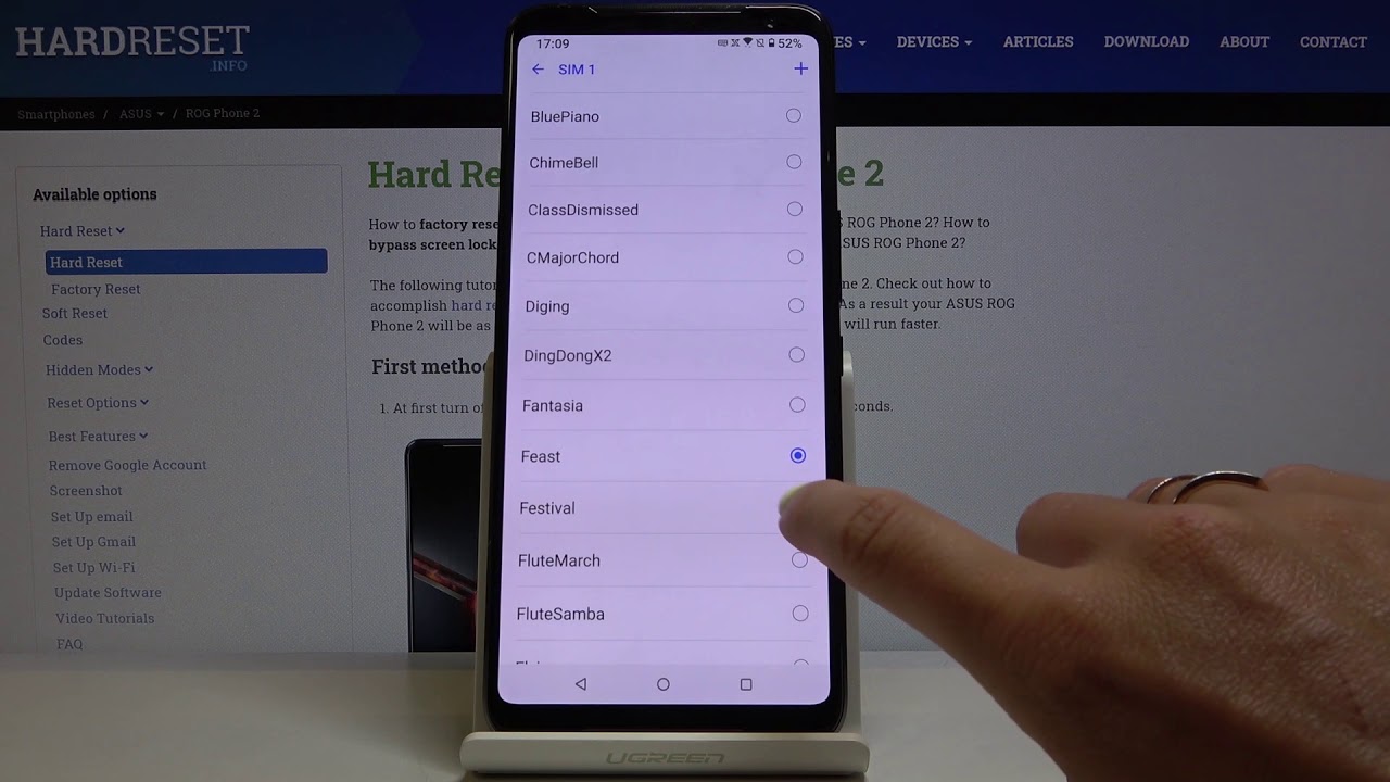 How to Change Ringtone in Asus ROG Phone 2 – Locate Ringtone List - YouTube