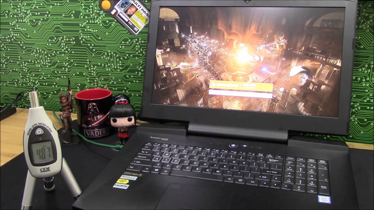 Sager NP9873 / Clevo P870DM3 Fan Noise and Cooling - YouTube