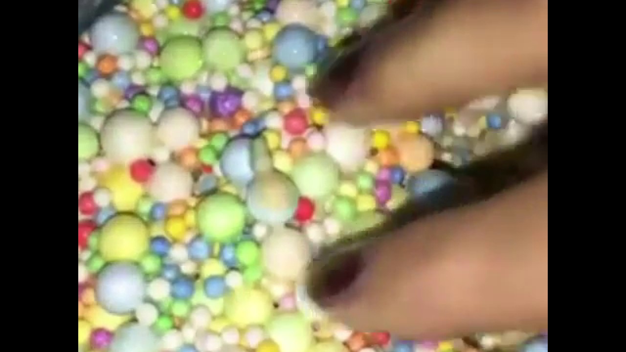 ASMR - Super Crunchy rainbow Slime - HD sounds satisfying squishy ...