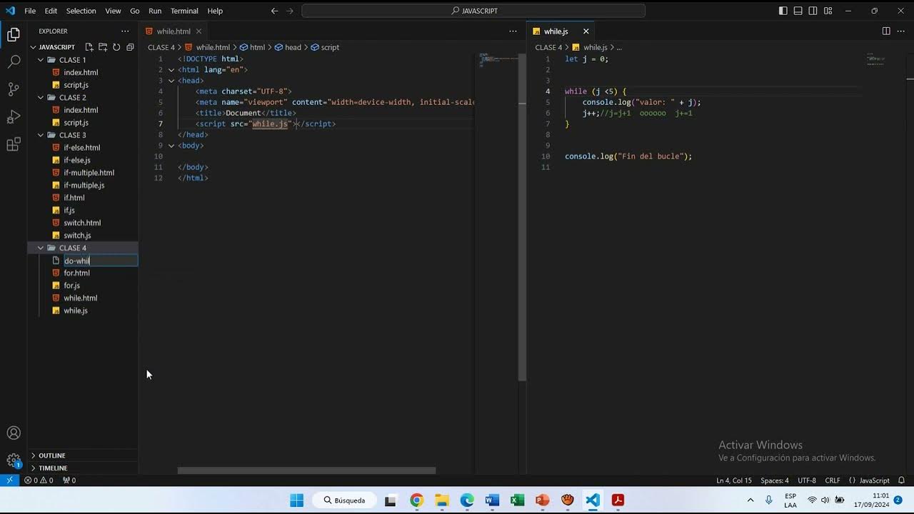 HTML CSS JAVASCRIPT CLASE 61 Uso del DO WHILE en JAVASCRIPT - YouTube