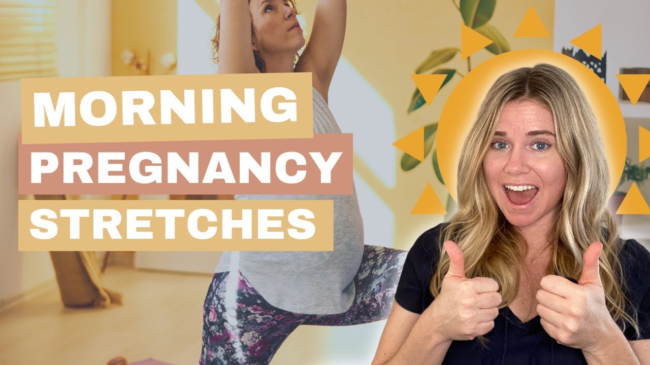 3 Pregnancy Stretches You can do in 5 minutes or less! - YouTube