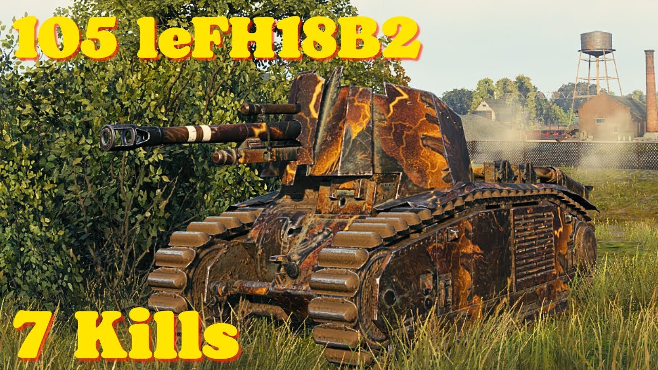 World of tanks 105 leFH18B2 - 2,6 K Damage 7 Kills, wot replays - YouTube