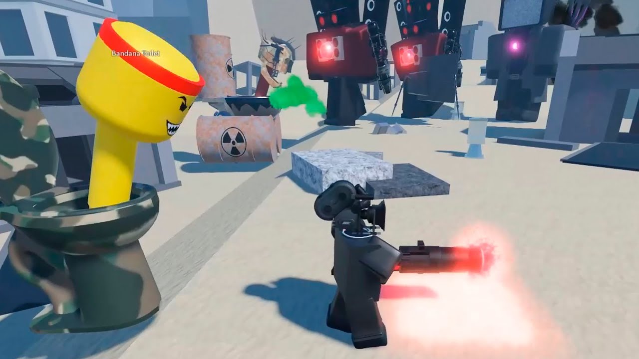 A BIG CAMERAMAN WITH A BIG LASER GUN SENT SKIBIDI TO HELL! - skibidi ...