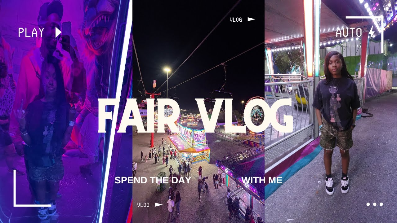 FAIR VLOG| makeup tutorial, food, rides, etc... - YouTube
