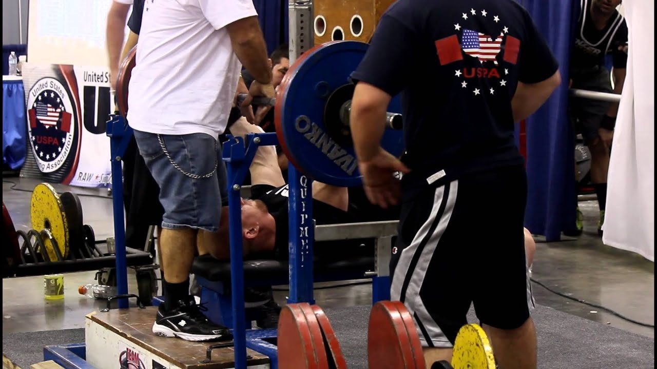 Jamie Lewis 2nd Attempt Raw Bench - YouTube