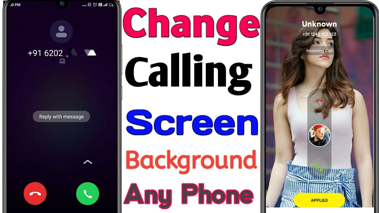 How to change calling screen background any redmi phones | change ...