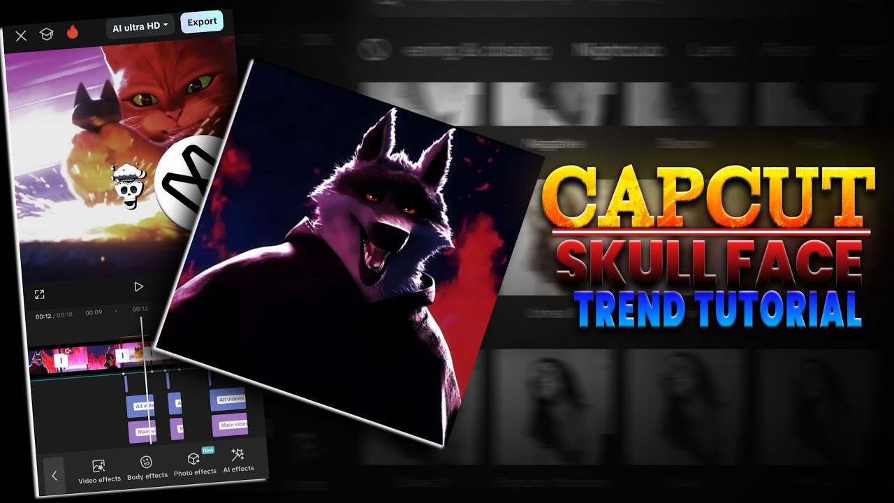 How To Make A Viral Skull Face Edit In Capcut | Skull Face Trend ...