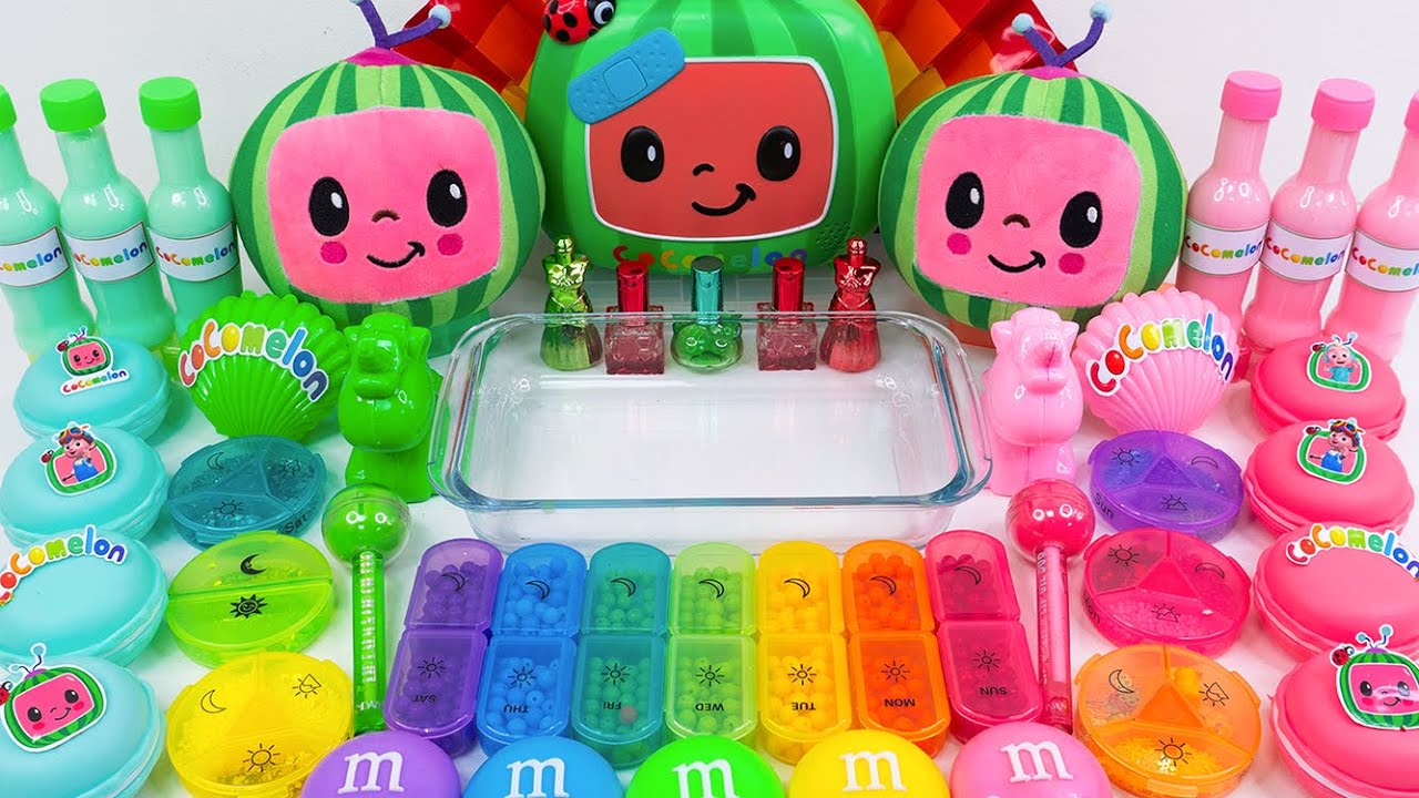 Rainbow C0c0melon Mixing Random Cute Slime | Rainbow Piping Bag Slime ...
