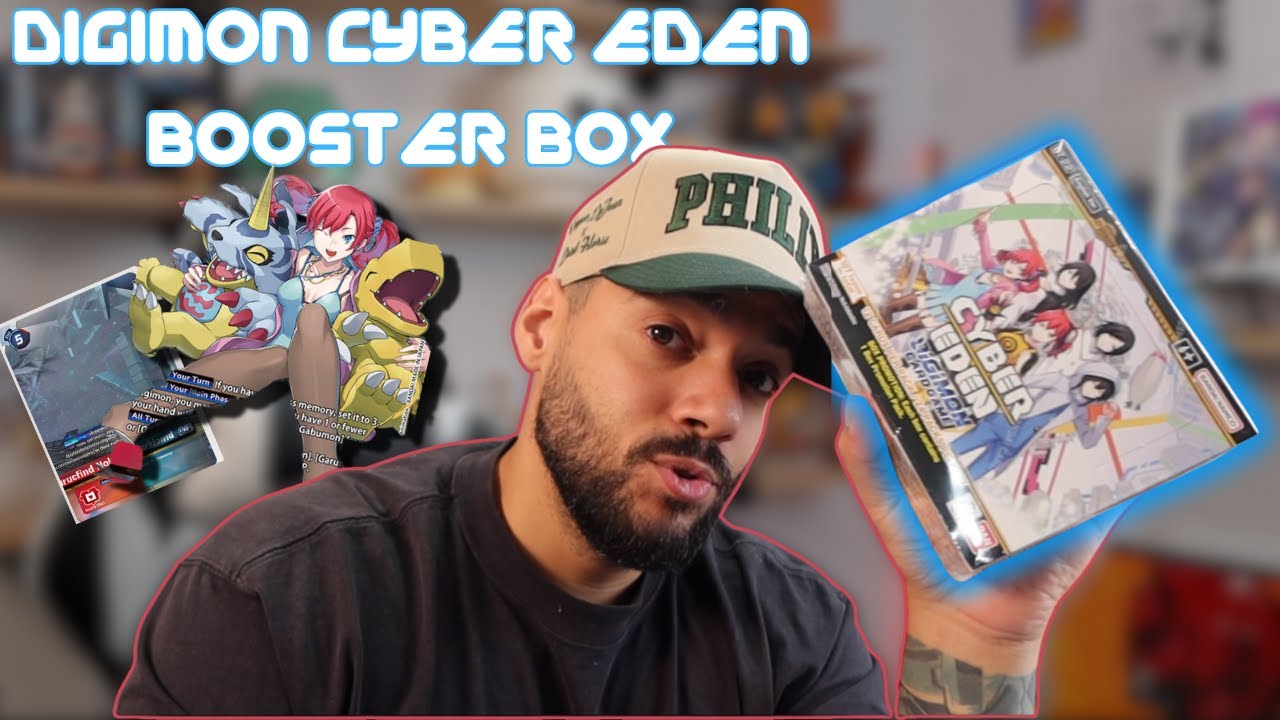 The new Digimon card set is AMAZING - Cyber EDEN Booster BOX opening ...