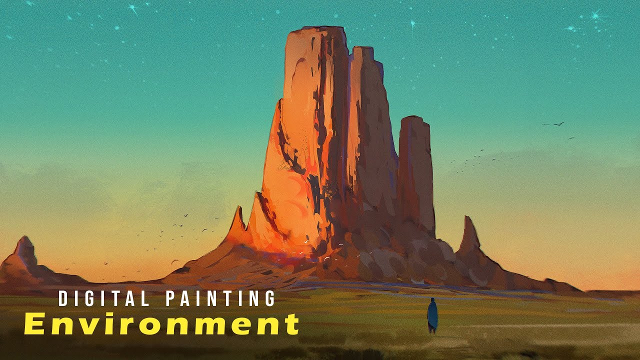 Monument Valley Concept Art Digital Painting Process - YouTube
