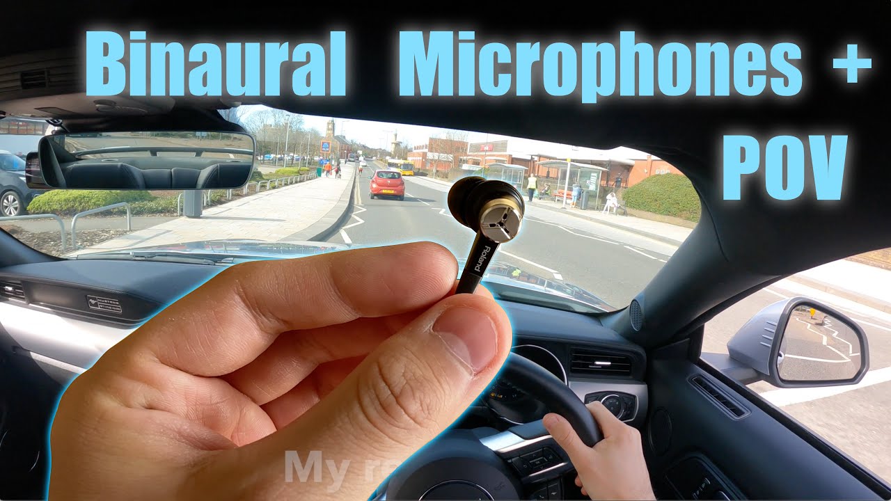 Roland CS-10EM Binaural Microphones Review for in-car POV Driving - YouTube