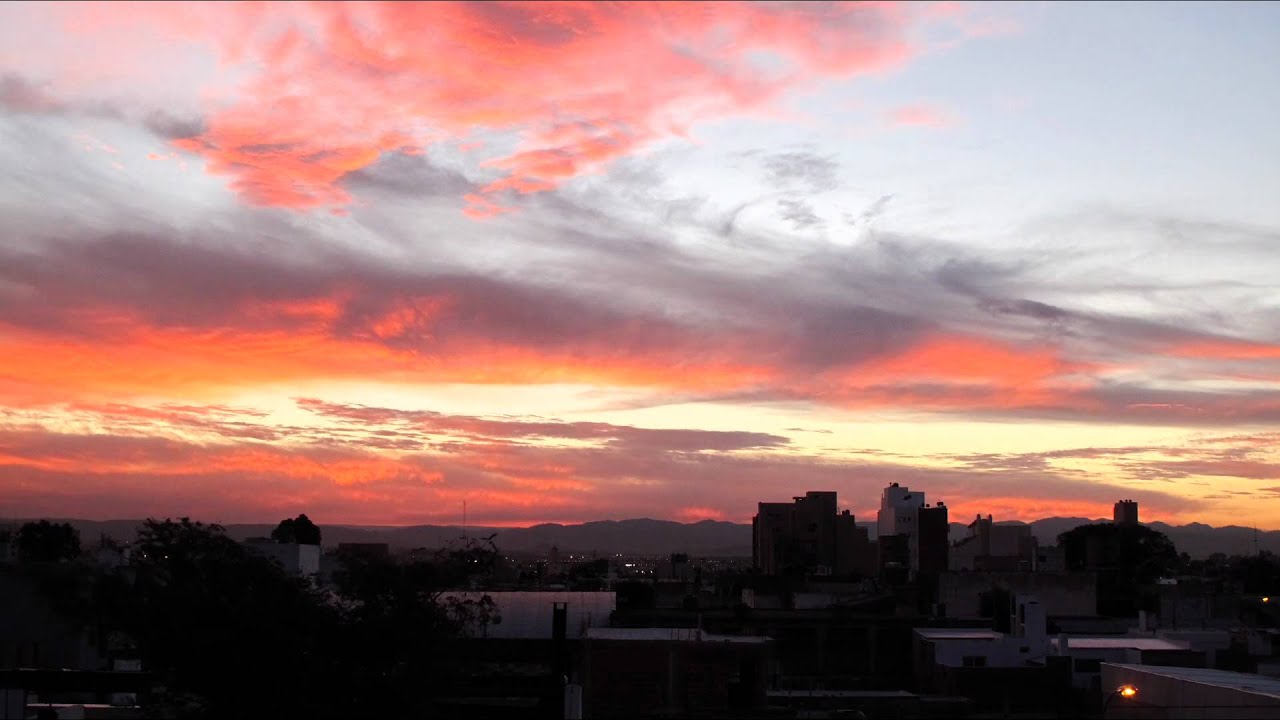 Timelapse - Atardecer con nubes en Córdoba - YouTube