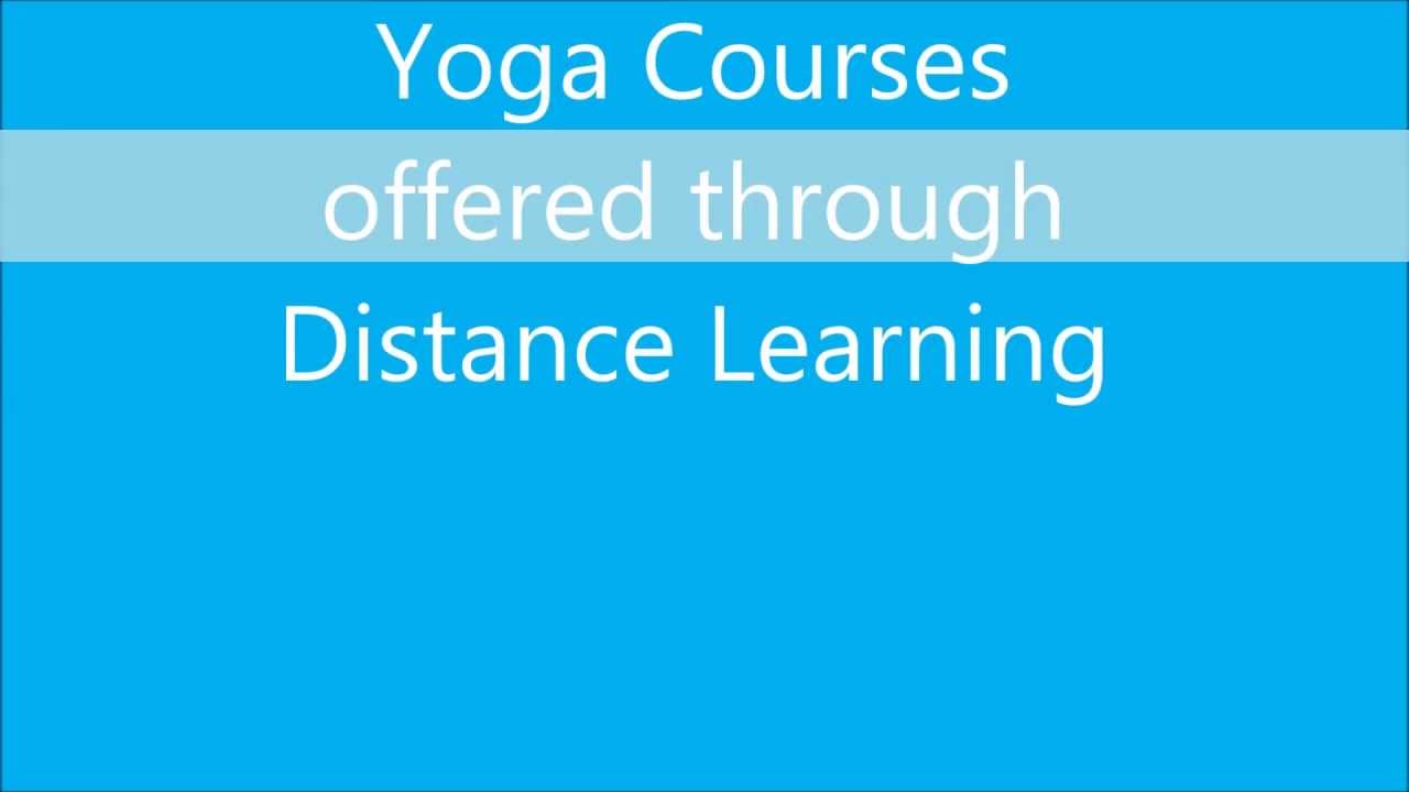 Yoga courses through distance education in India - YouTube