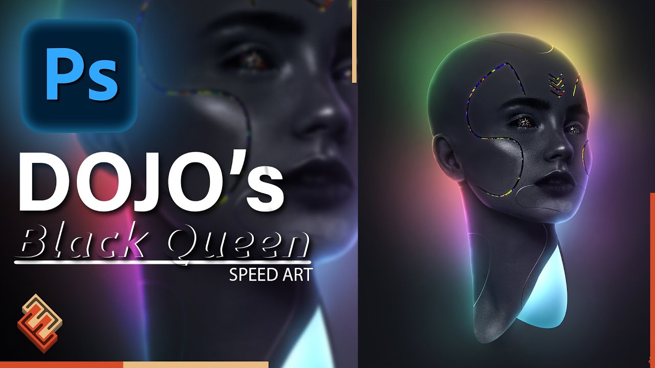 Black Queen || Dojo || Adobe Photoshop | Speed Art | #Black Queen - YouTube