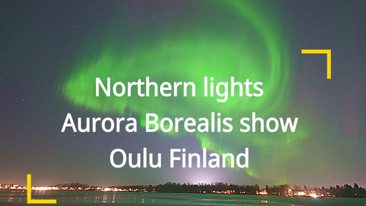 Northern lights Aurora Borealis show in Suomi Finland - YouTube