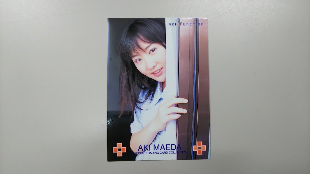 前田 亜季 トレーディングカード RG004/AKIFunction #PR - YouTube
