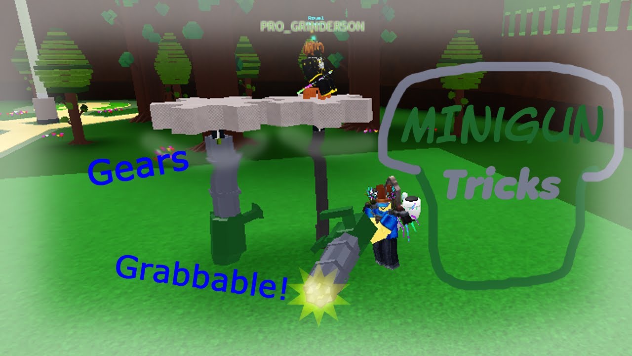 5 minigun tricks (Build a boat for treasure) - YouTube
