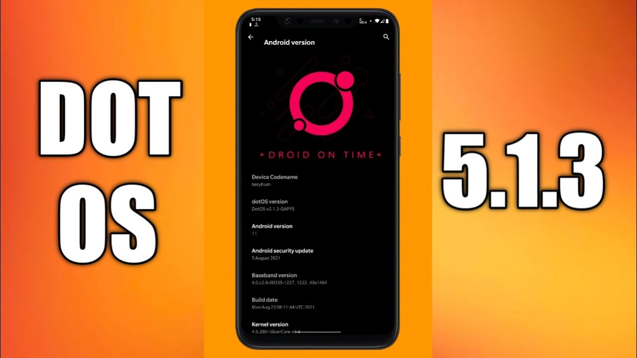 Dot os 5.1.3 for poco f1 || dot os latest build changelogs || - YouTube