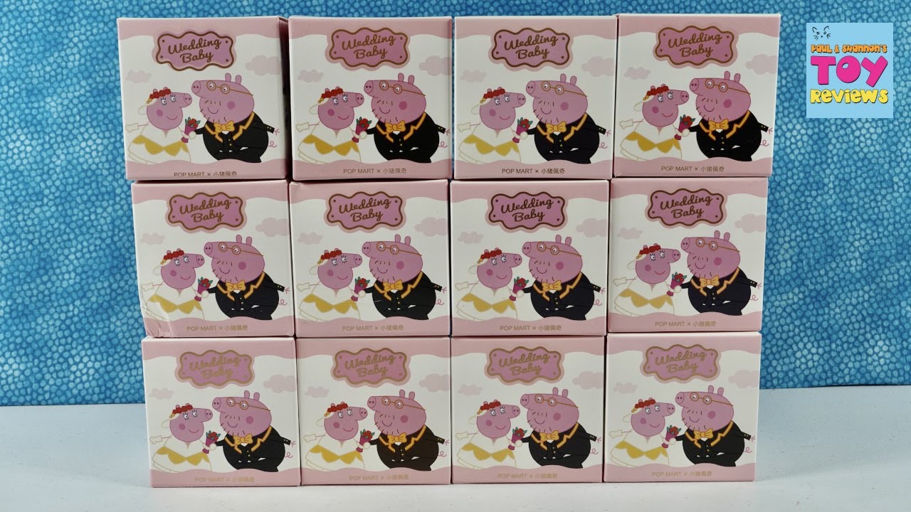 Pop Mart Peppa Pig Wedding Baby Blind Box Collector Figure Unboxing ...