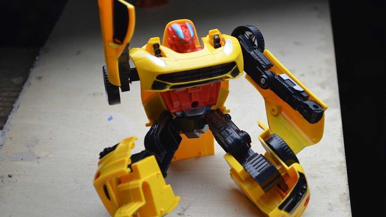 Shredding Bumblebee Yellow Car Transformers - Crushing transformers ...