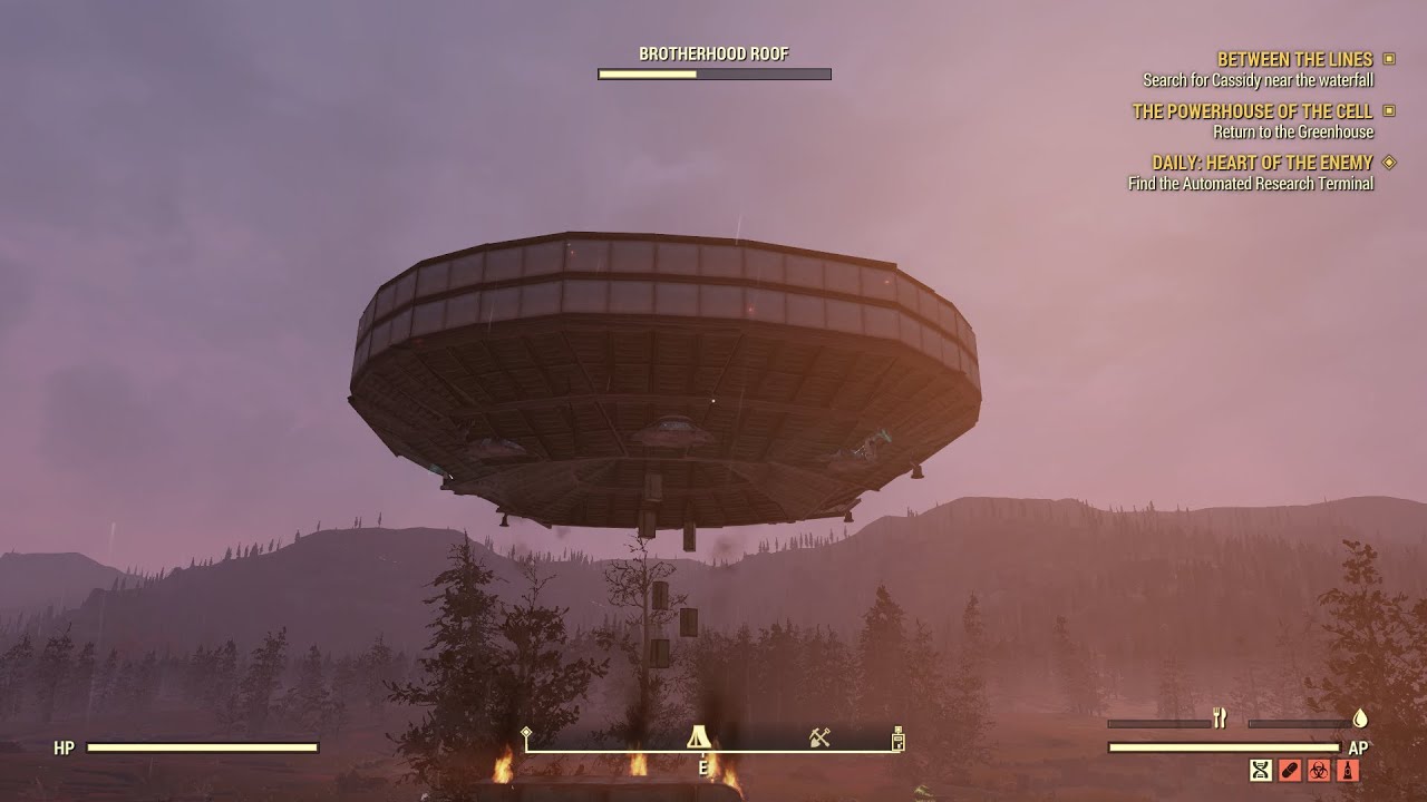 Fallout 76 Alien Mothership - YouTube