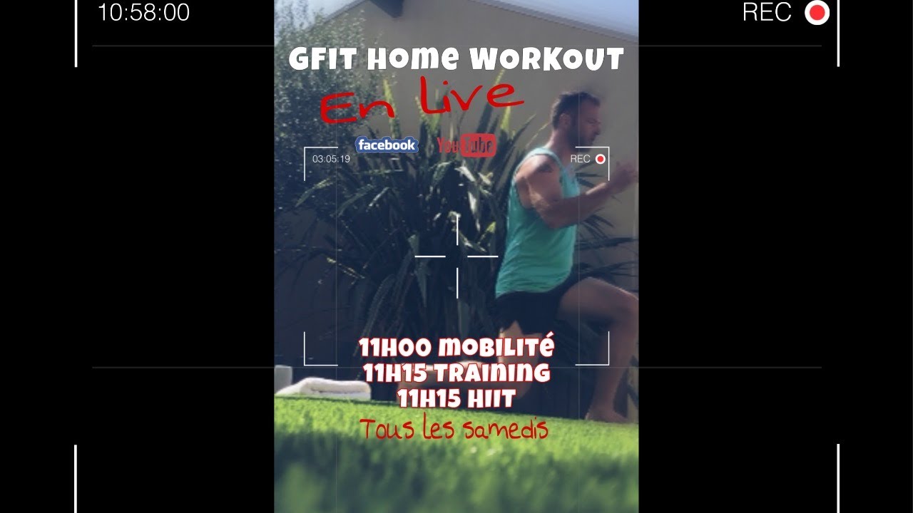 GFIT Home Workout live - YouTube