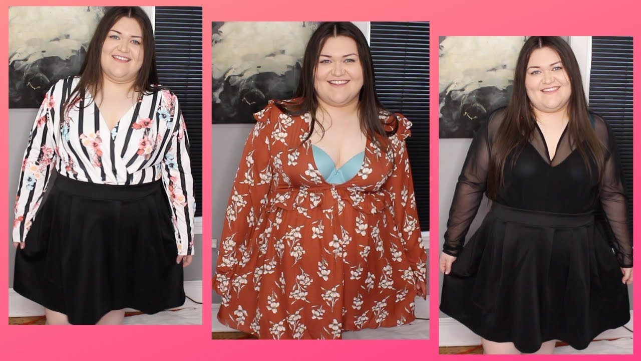 BooHoo Plus Size Try On Haul - YouTube
