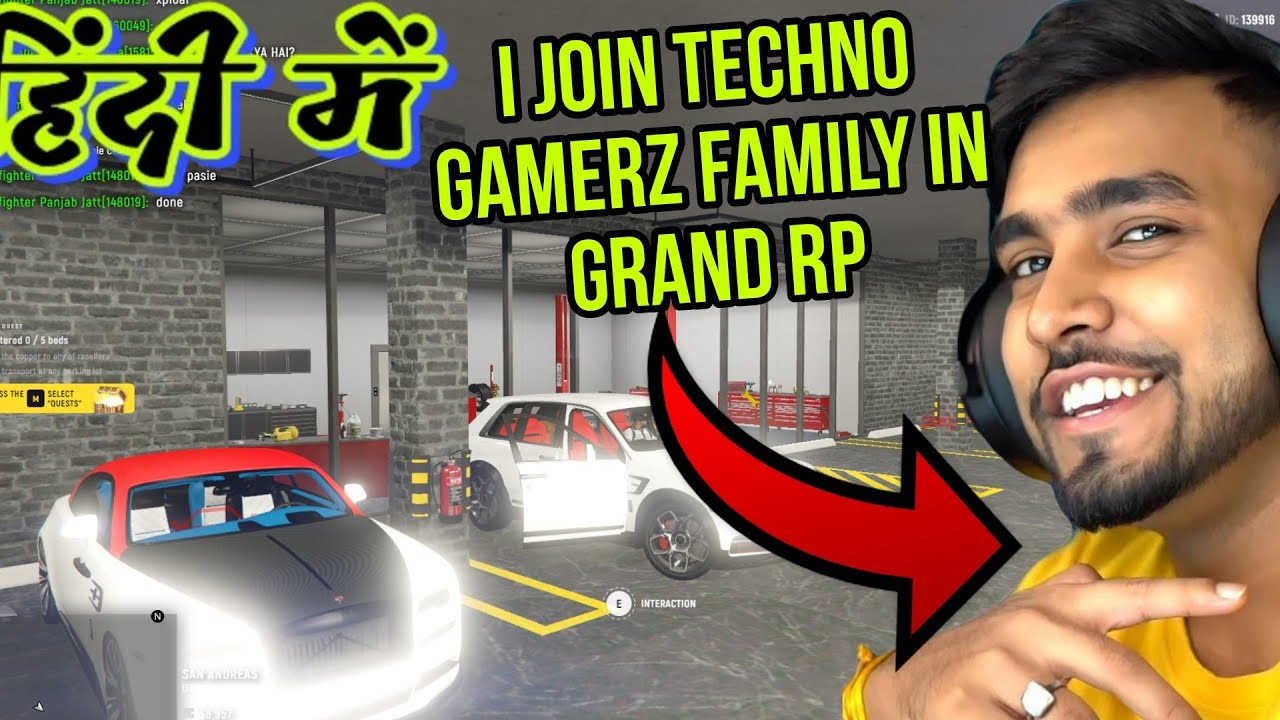 I Join Techno Gamerz Family | Grand rp | techno gamerz grand rp | lazy ...