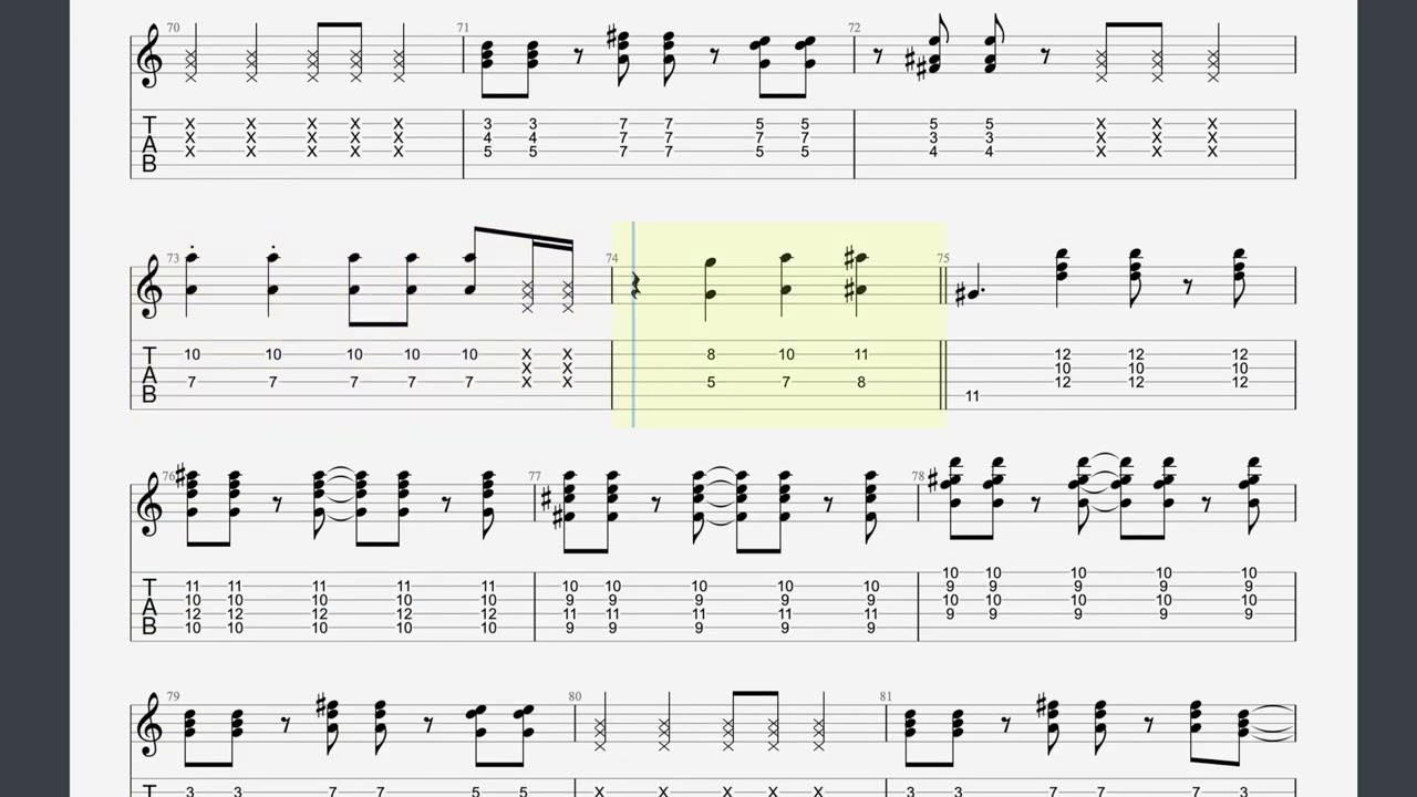 【BUMP OF CHICKEN】SOUVENIR【Guitar TAB】 - YouTube